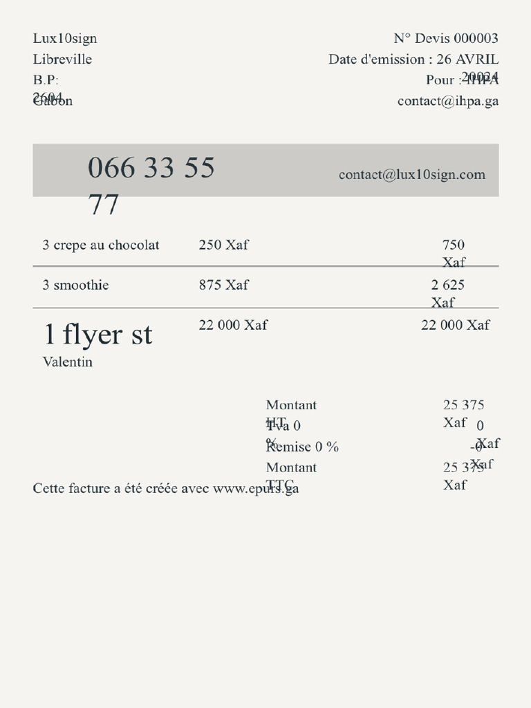 Facture 5 | PDF