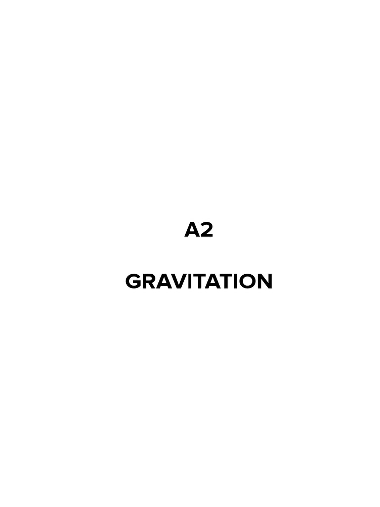 Gravitation WS-2-A2 | PDF | Orbit | Mass