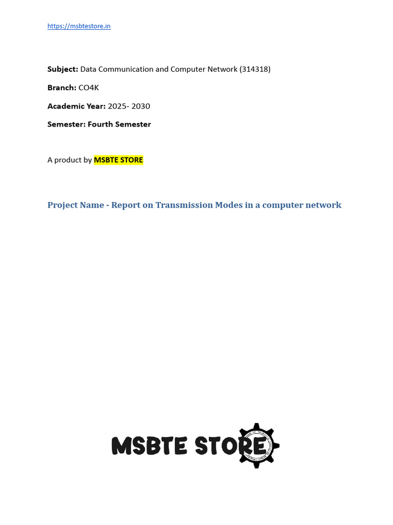 DCN-314318-Report-on-Transmission-Modes-in-a-computer-network-3rd-Msbte ...