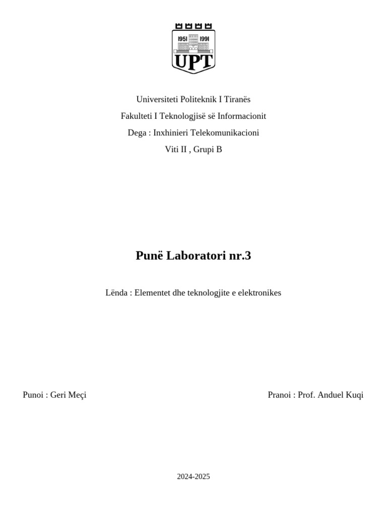 LAB 3 ELEMENTE | PDF