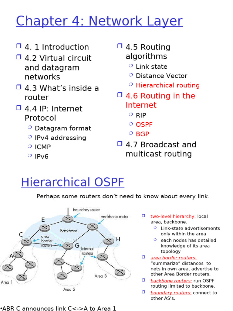 Hierarchical and BGP | PDF | Routing | Router (Computing)