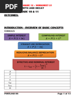Grade 11 and 12 Finance Notes 2025 | PDF | Compound Interest | Interest