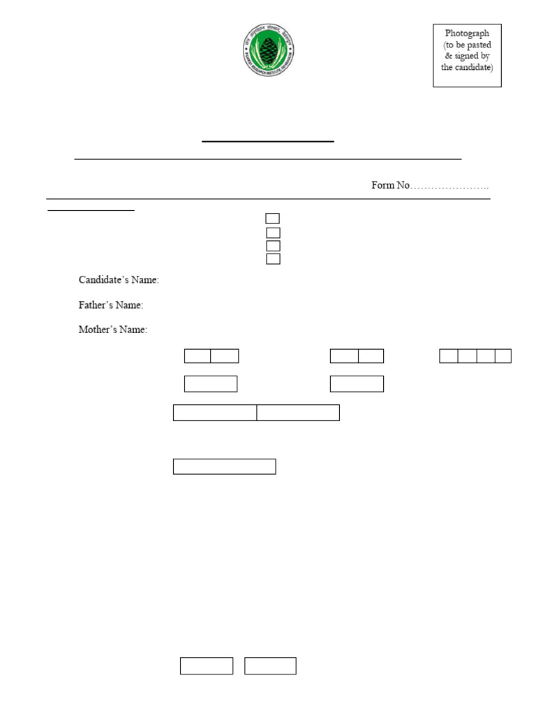 MSC Application Form 2025 For Foreign Candidates | PDF
