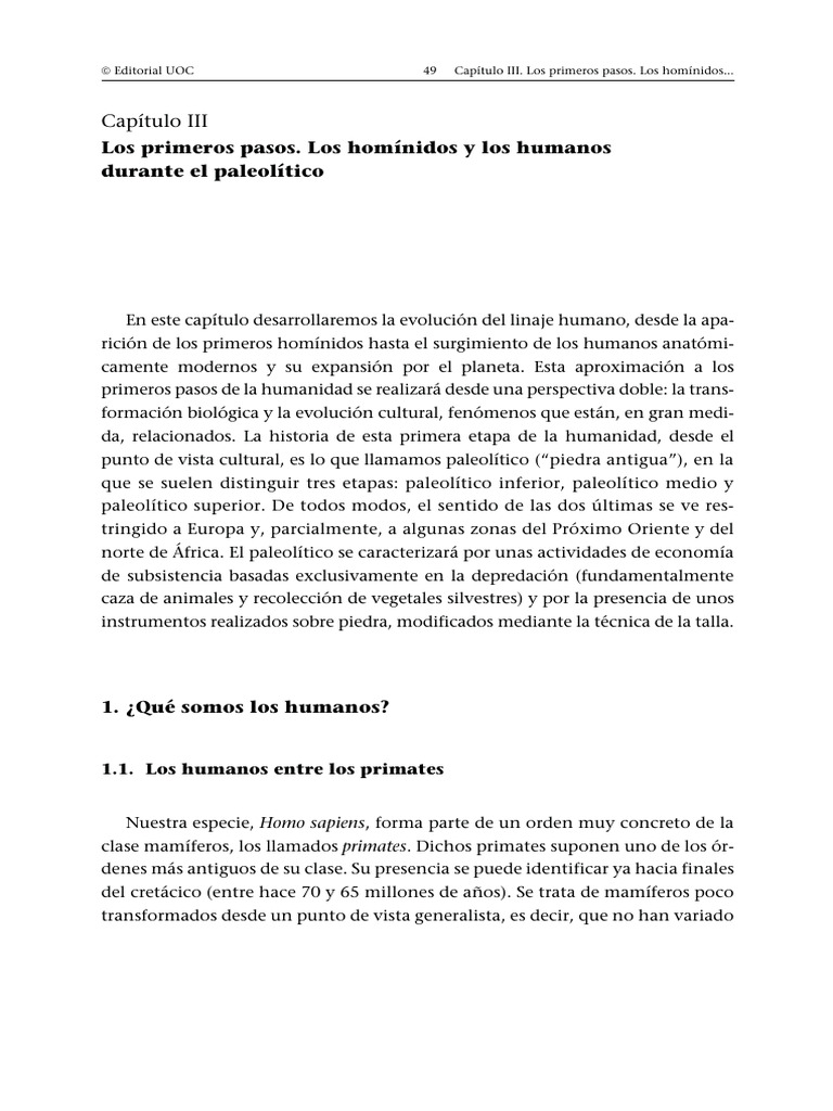Introducción A La Prehistoria La Evolución de La C... - (Introducción A ...