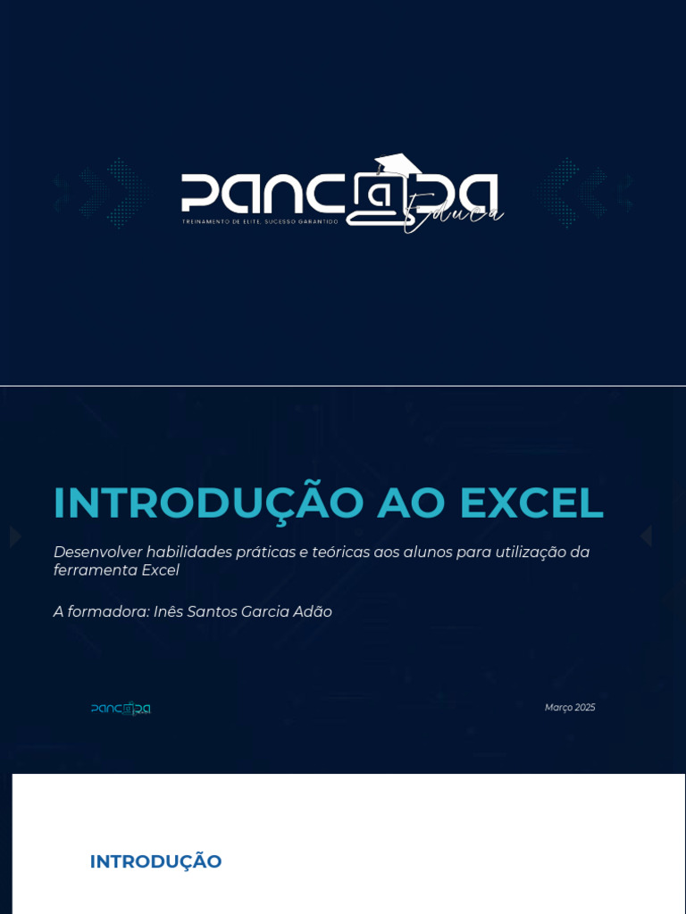 Aula 1-Excel Básico - Pancada Educa - Reeditado | PDF | Microsoft Excel | Informática