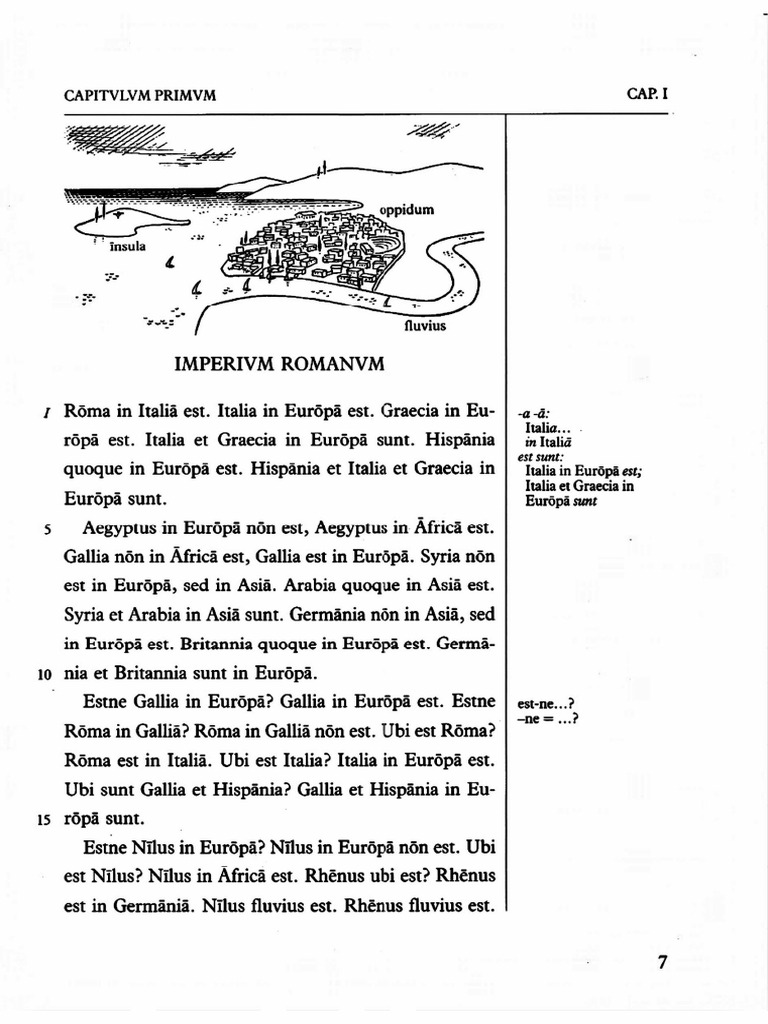 1.3 Capitulum Primum Lingua Latina | PDF