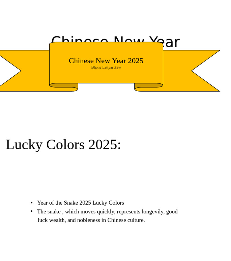 2025 Chinese New Year Lucky Colors | PDF