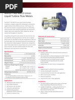 Nuflo Liquid Turbine Flow Meters Datasheet | PDF | Flow Measurement ...
