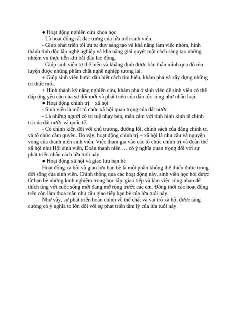 TLHGD - hoạt động chủ đạo | PDF