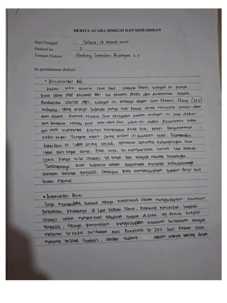 Berita Acara Study Case - Kelompok 5 | PDF