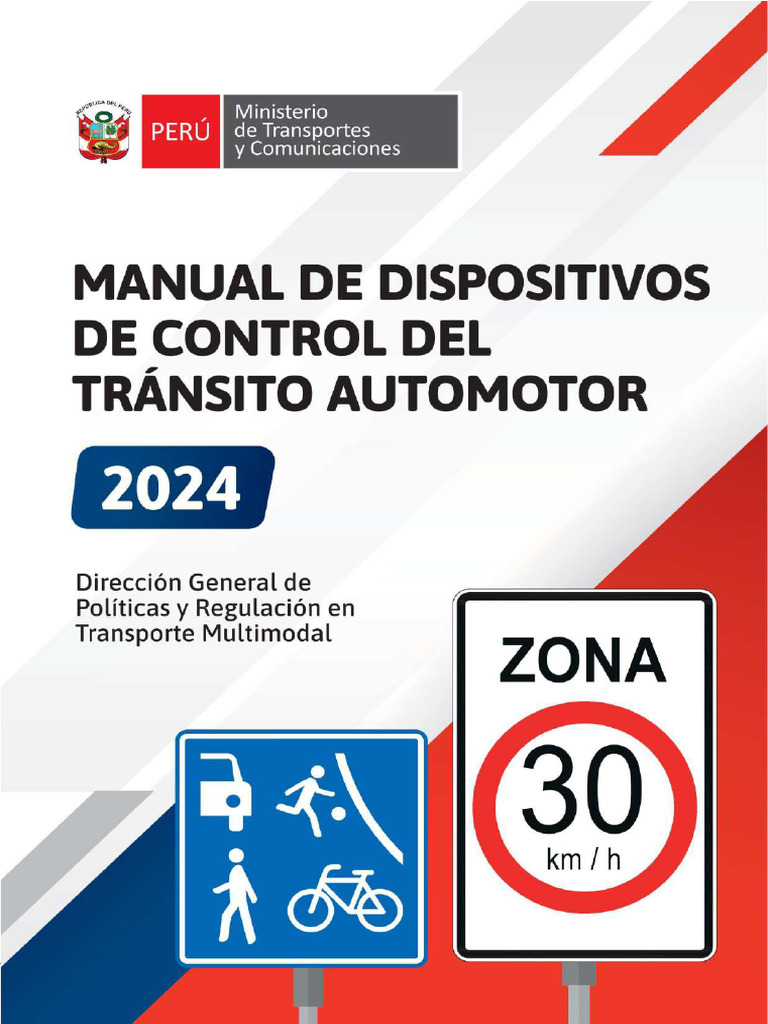 Manual de Dispositivos de Control de Transito Automotor RD N 26 2024 ...