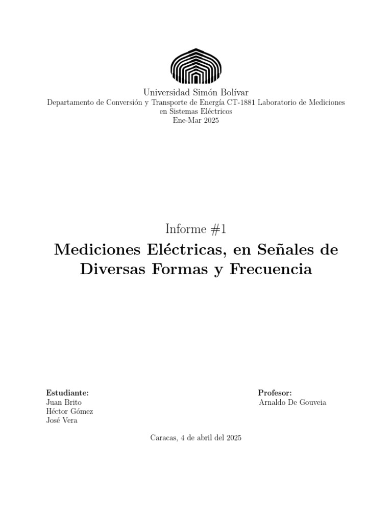 Informe 1 Mediciones-1 | PDF | Rectificador | Amplitud