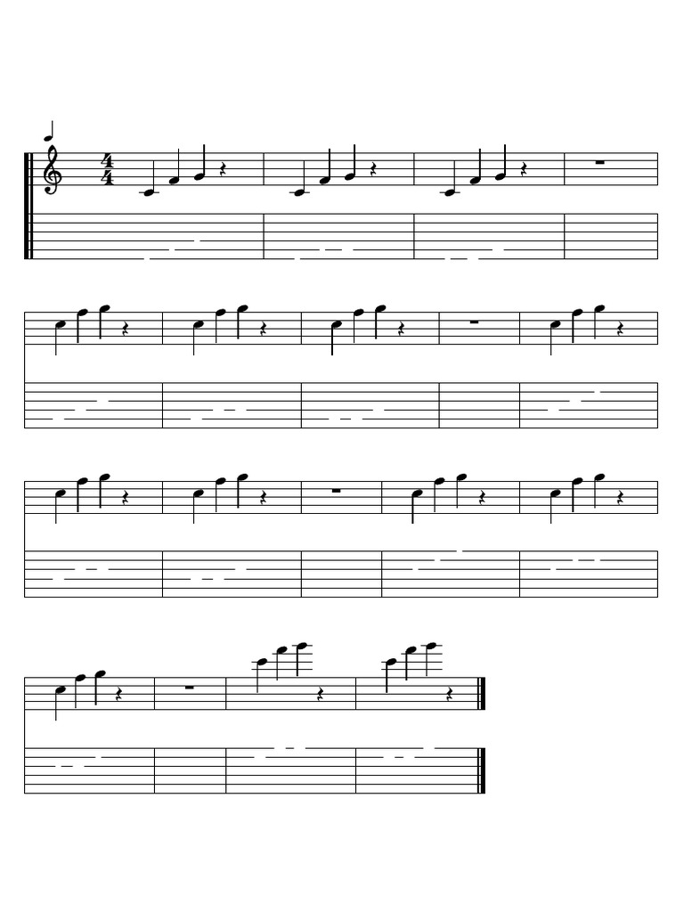 Triadas Sus 4 Guitarra-1 | PDF