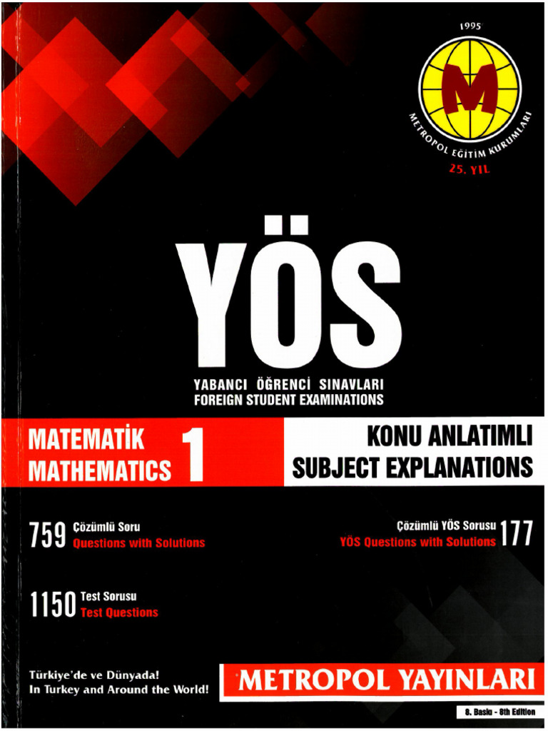 YOS-Matematik Konu-Anlatım-Metropo Yayınları | PDF