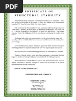 Structural Stability Certificate | PDF | Law