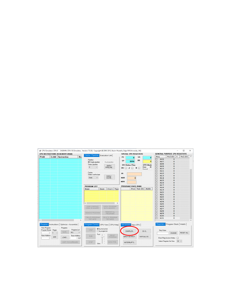 MODUL 02 - Compiler Pada CPU-OS Simulator | PDF