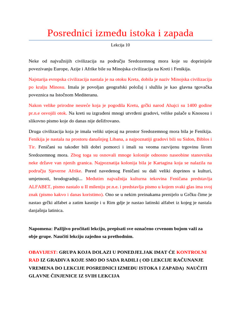 Lekcija 10 - Posrednici Između Istoka I Zapada | PDF
