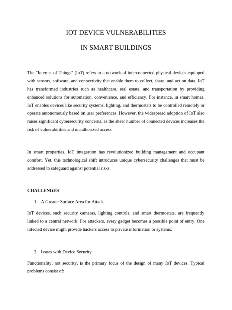 Device Vulnerabilities 1 | PDF | Internet Of Things | Security