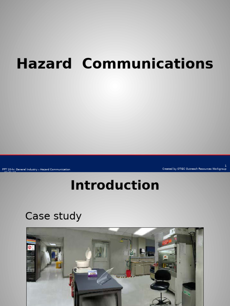 Hazard Communications PPT v-03-01-17 | PDF | Occupational Safety And Health Administration ...