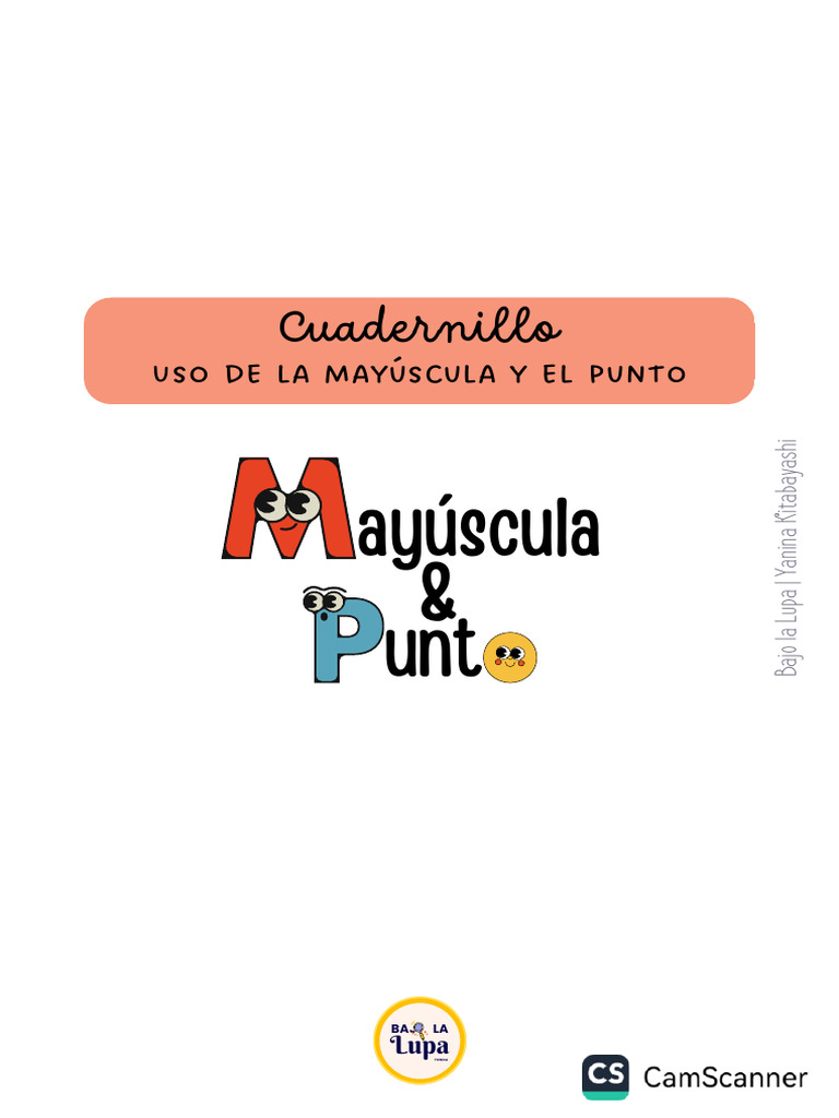 Cuadernillo Uso de La Mayúscula y El Punto | PDF | Caso de carta ...