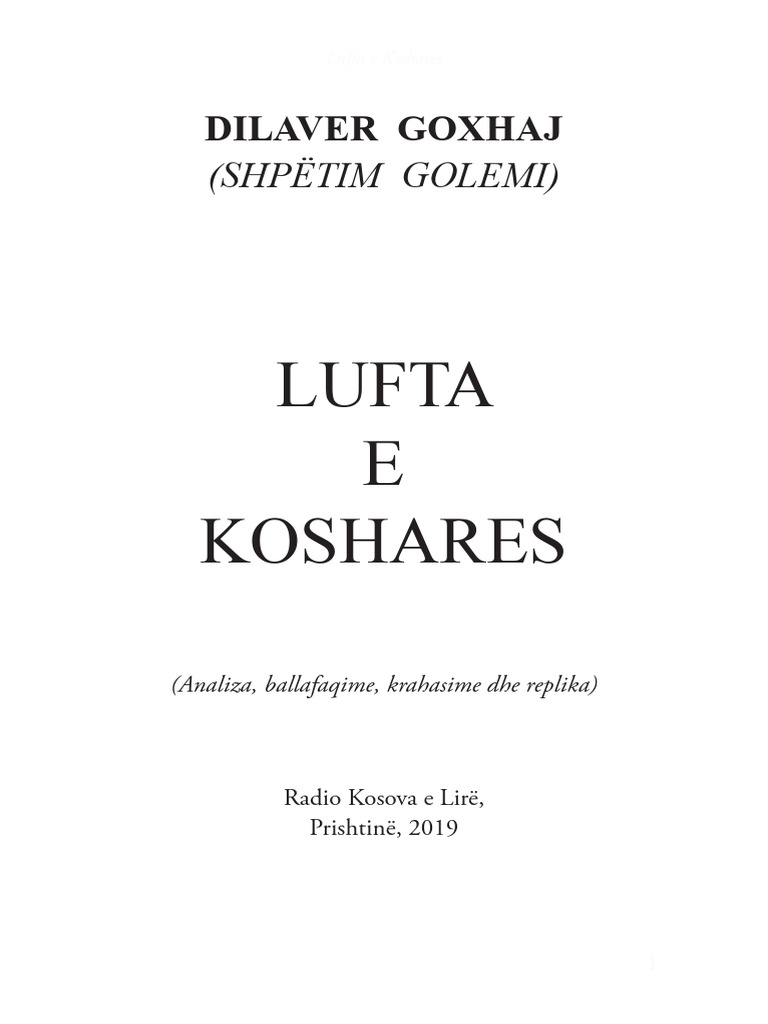 Lufta e Koshares | PDF