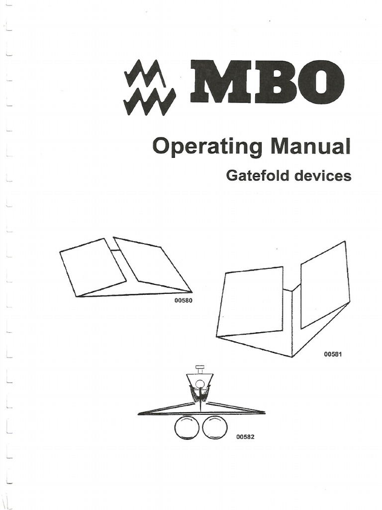 MBO Operating Manual Gatefold Devices | PDF