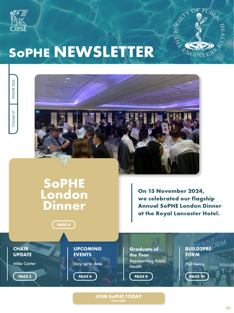 SoPHE Winter 2025 Newsletter Highlights | PDF | Water | Toilet
