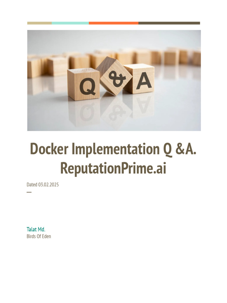 Docker Implementation Q&A | PDF | Databases | Computer Science