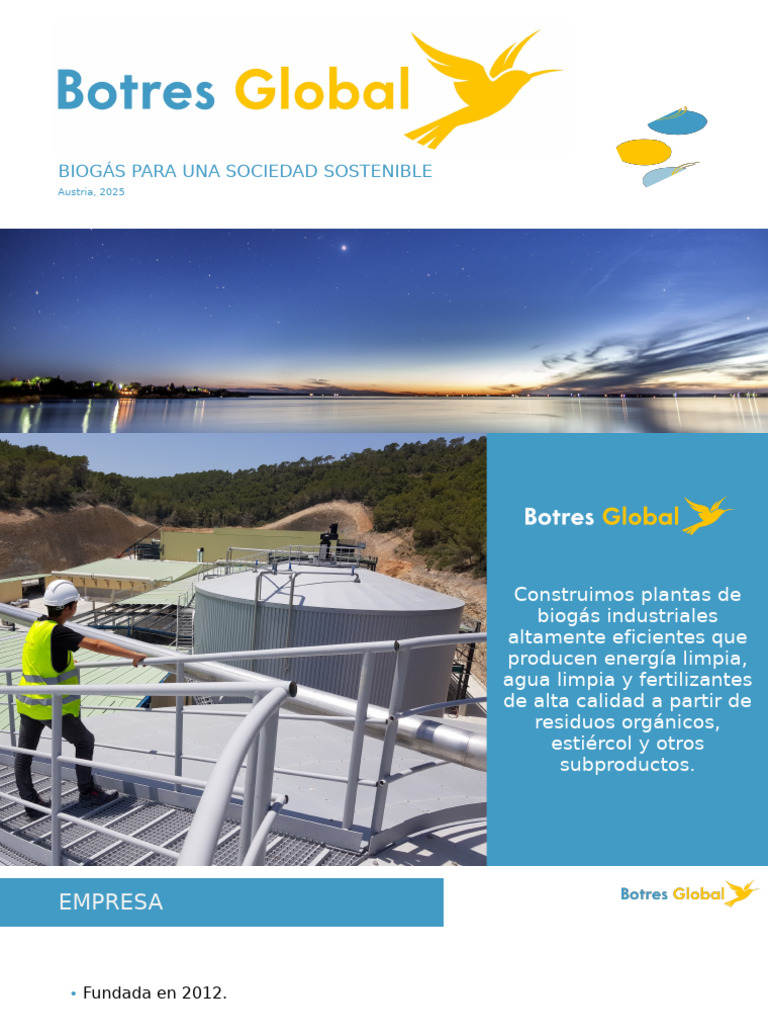 Industrial Biogas Plants Botres Global Introduction Spanish | PDF ...
