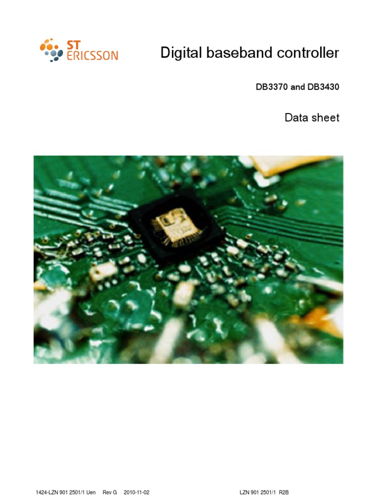 1424-LZN9012501 1 Digital Baseband Controller DB3370 DB3430 DATA SHEET ...