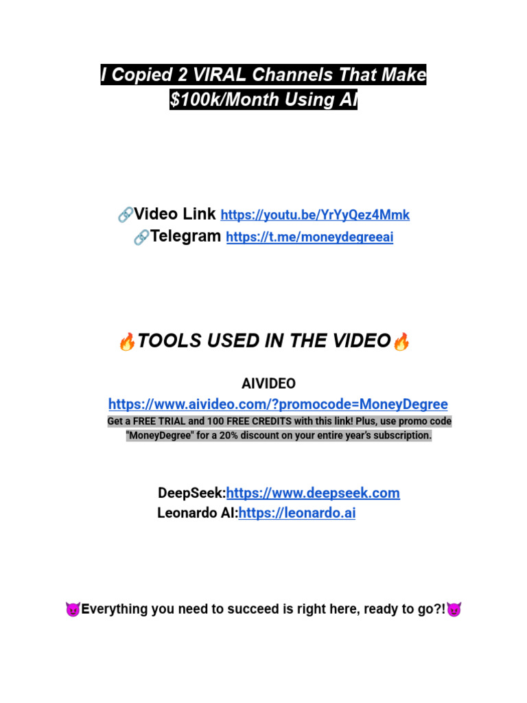 I Copied 2 VIRAL Channels That Make $100kMonth Using AI (1) | PDF