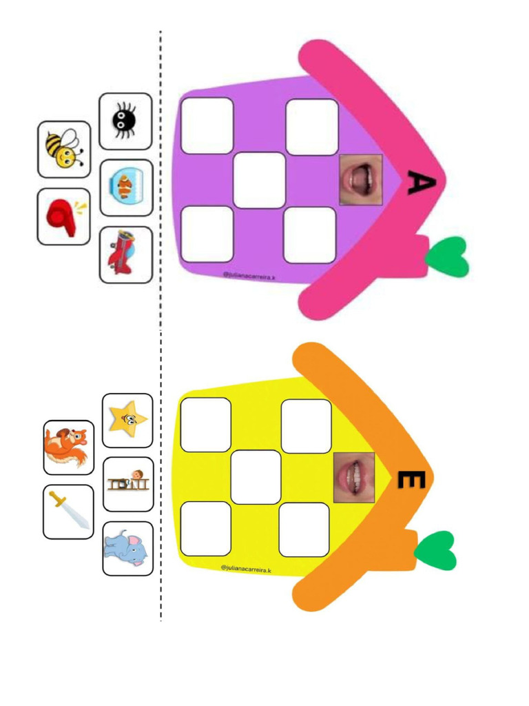 Vocales Casitas y Gesticulacion | PDF