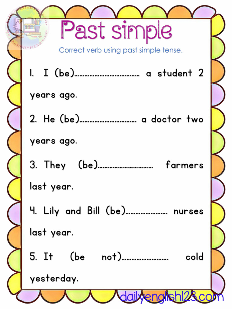 Past Simple Worksheets for Kids | PDF