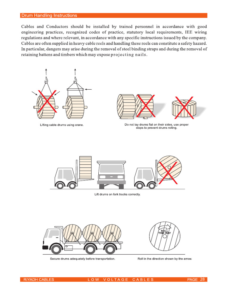Riyad Cable Drum Handling | PDF