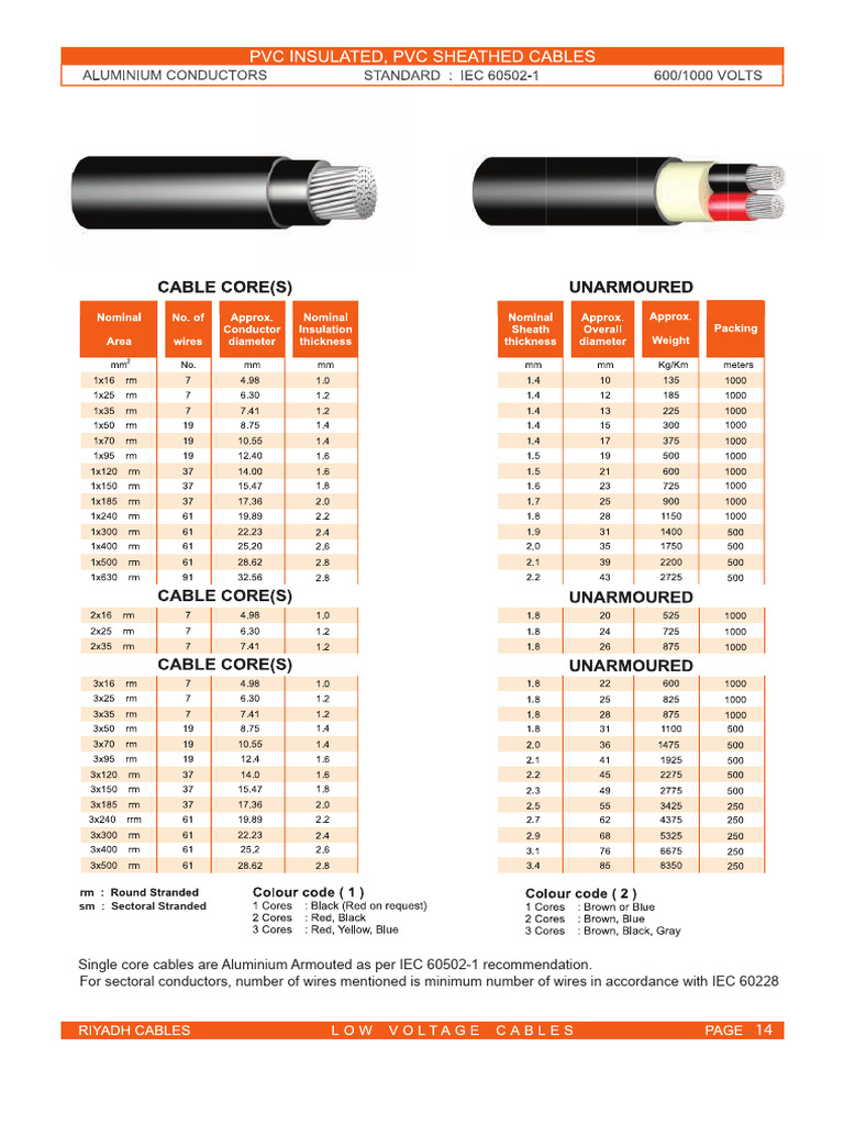 IEC 60228 Sectoral Conductors Guide | PDF
