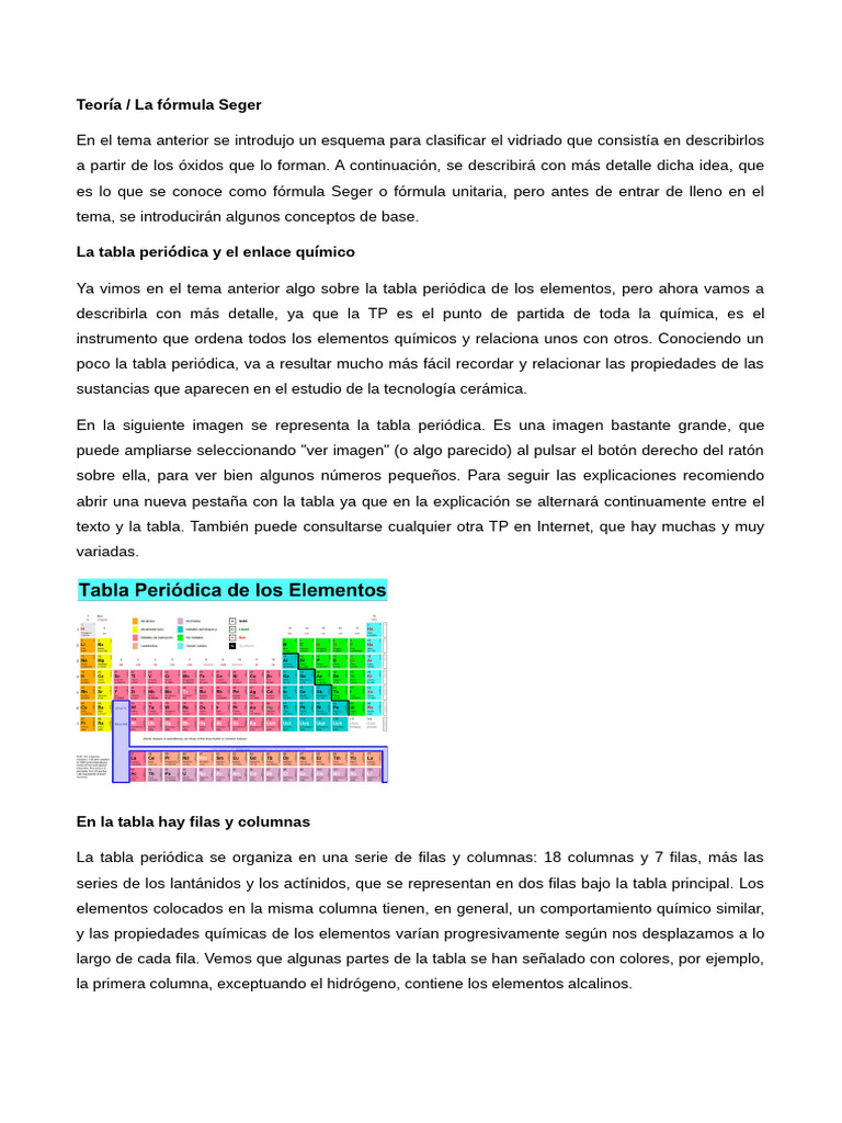 2 Teorían Formula Seger | PDF | Enlace químico | Enlace covalente
