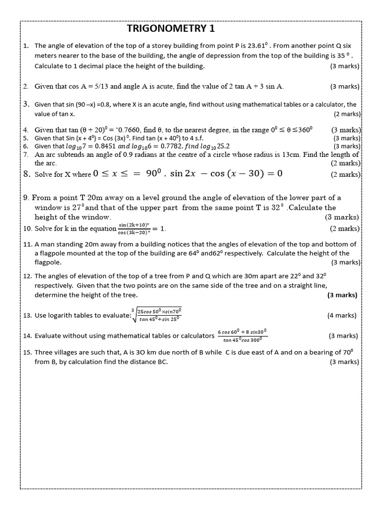 Holiday Assignment Assignment - Form 3 - Mathematics | PDF | Angle | Triangle Geometry