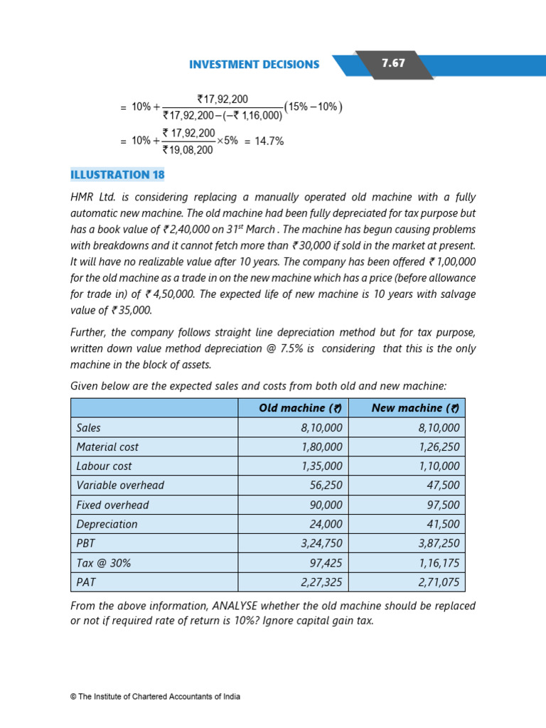7 Investment Decision-67-69 | PDF | Capital Budgeting | Net Present Value