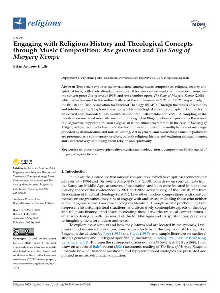 Engaging With Religious History and Theological Co | PDF | Meditation ...
