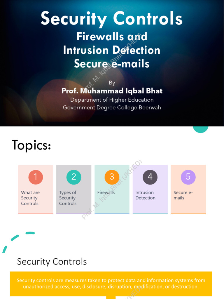 15.0_Security_Controls,_Intrusion_Detectiona_and_Firewalls,_Secuire_e ...