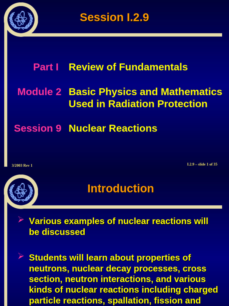 Nuclear Reactions and Neutron Properties | PDF | Neutron | Nuclear Fission