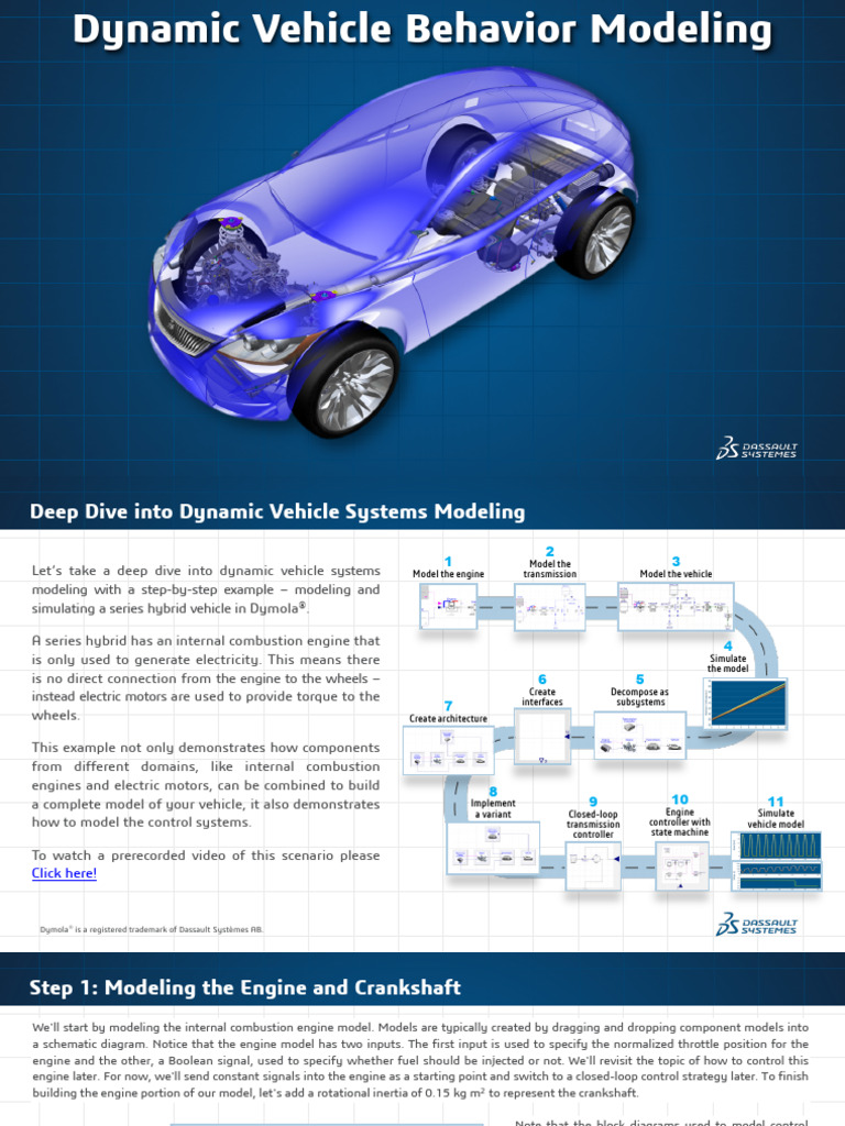 DynamicVehicleBehaviorModeling DeepDive - Web Version | PDF | Capacitor | Engines