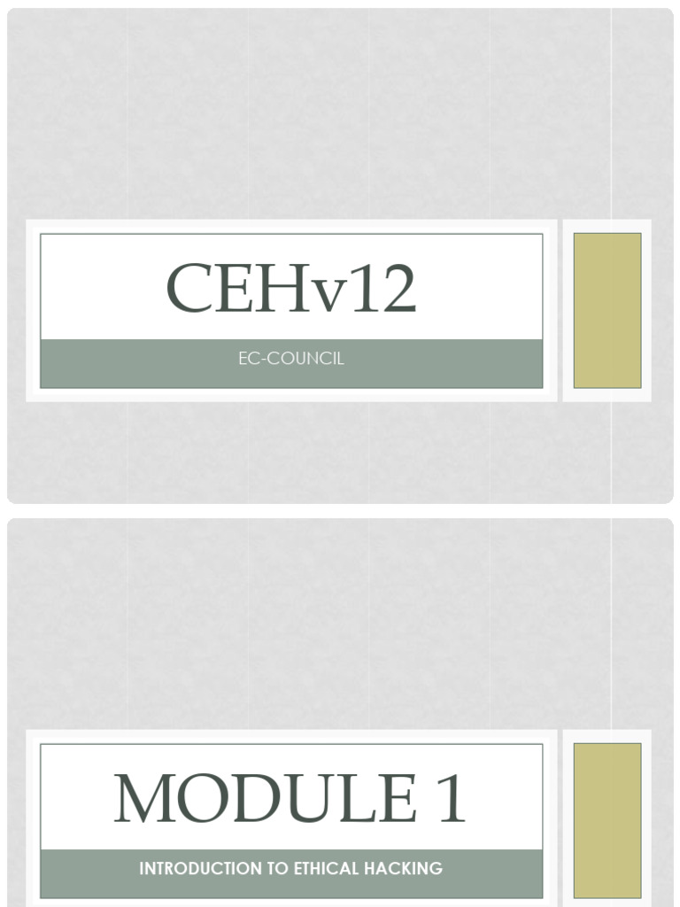 CEHv 12 | PDF | Security Hacker | Information Security