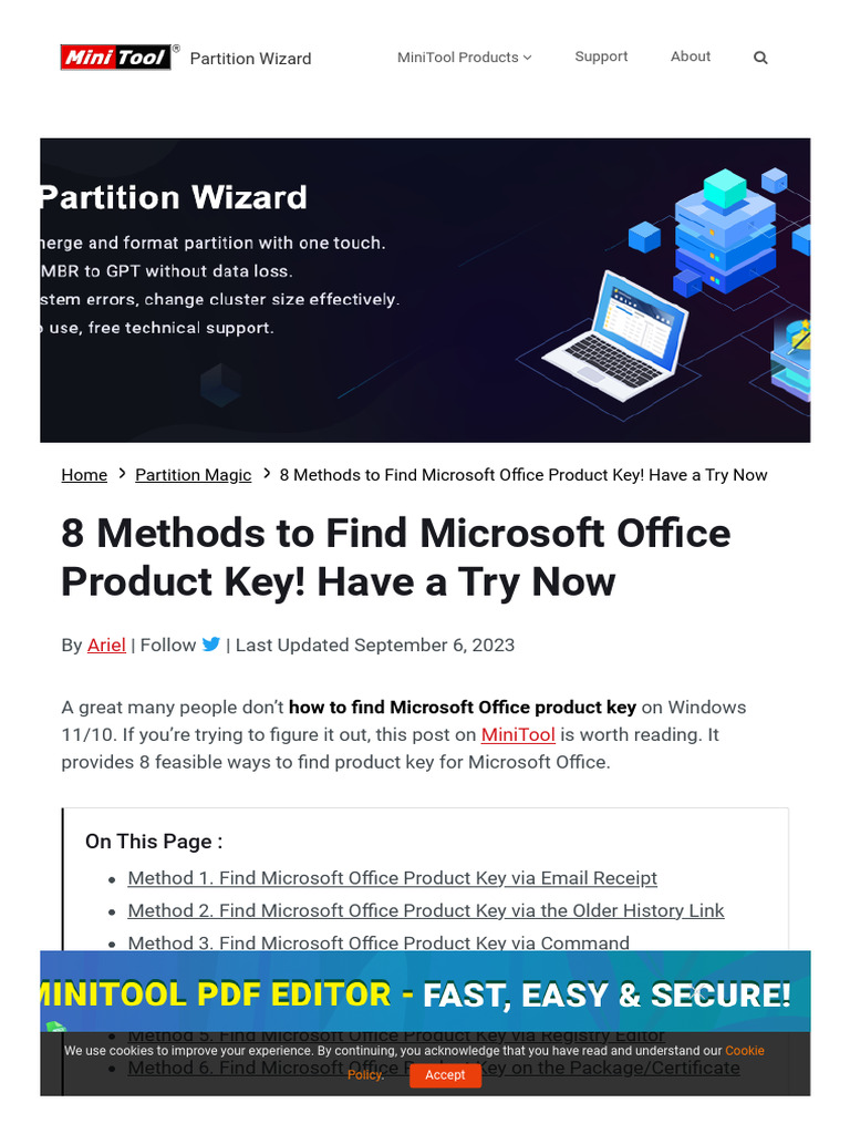 8 Ways to Find Microsoft Office Key | PDF | Windows Registry | Computer ...