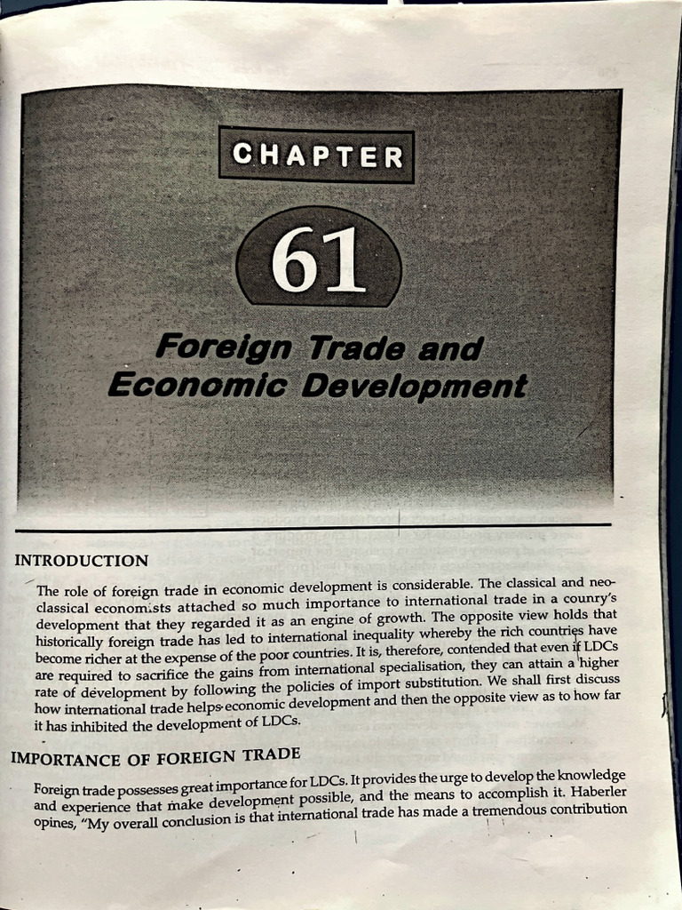 Foreign Aid and Capital Trade Economic Development | PDF | Economies ...