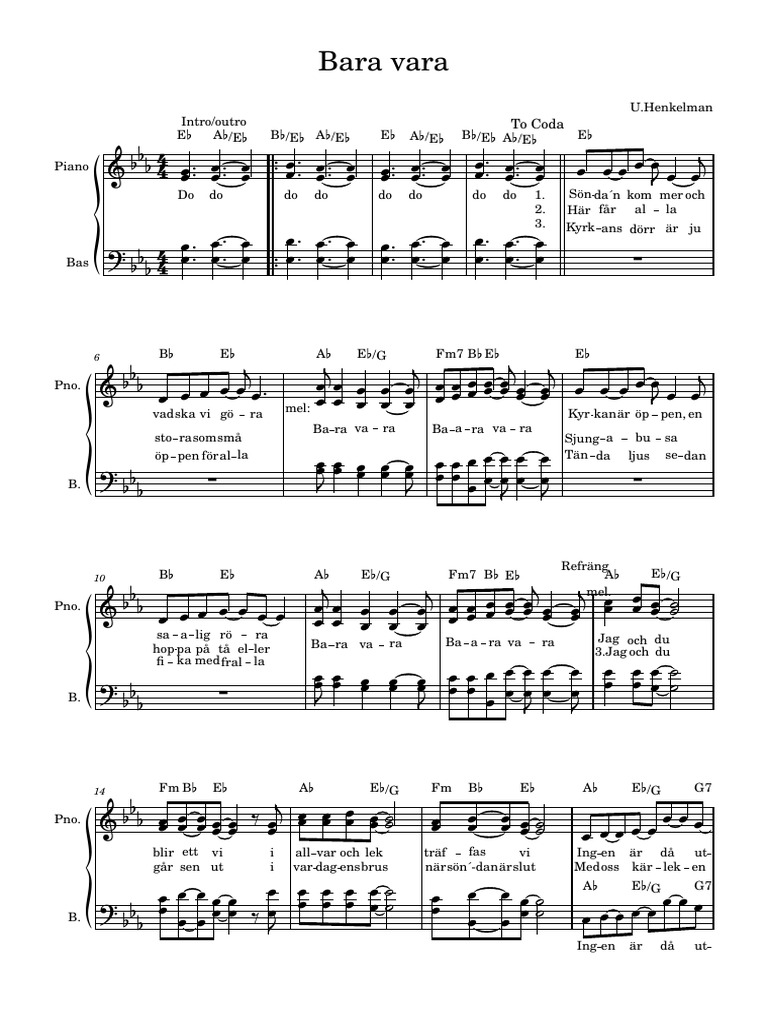 Bara Vara-Sången | PDF