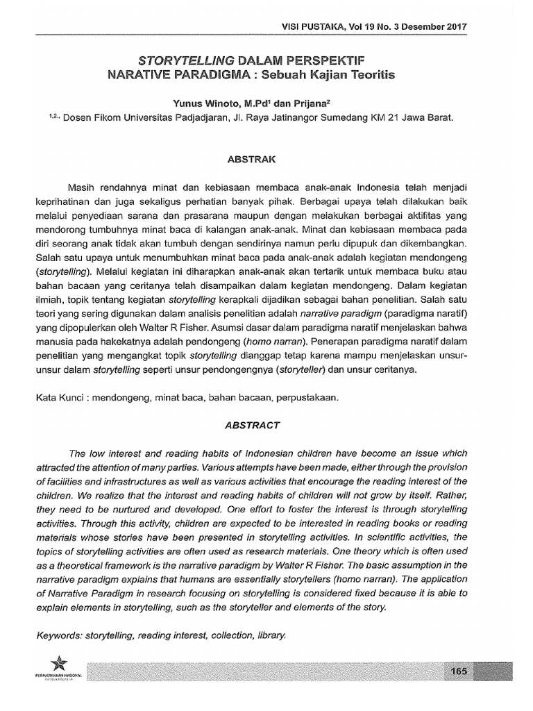 Teory Paradigma Naratif | PDF