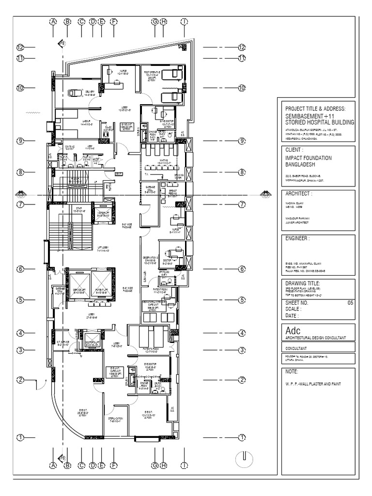 Architectural Working Drawing-Model.L5 | PDF