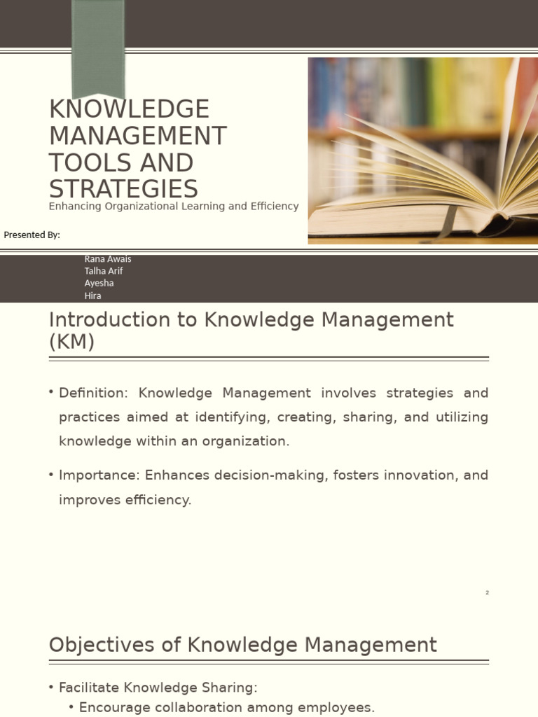 Knowledge Management Tools and Strategies | PDF | Knowledge Management | Artificial Intelligence
