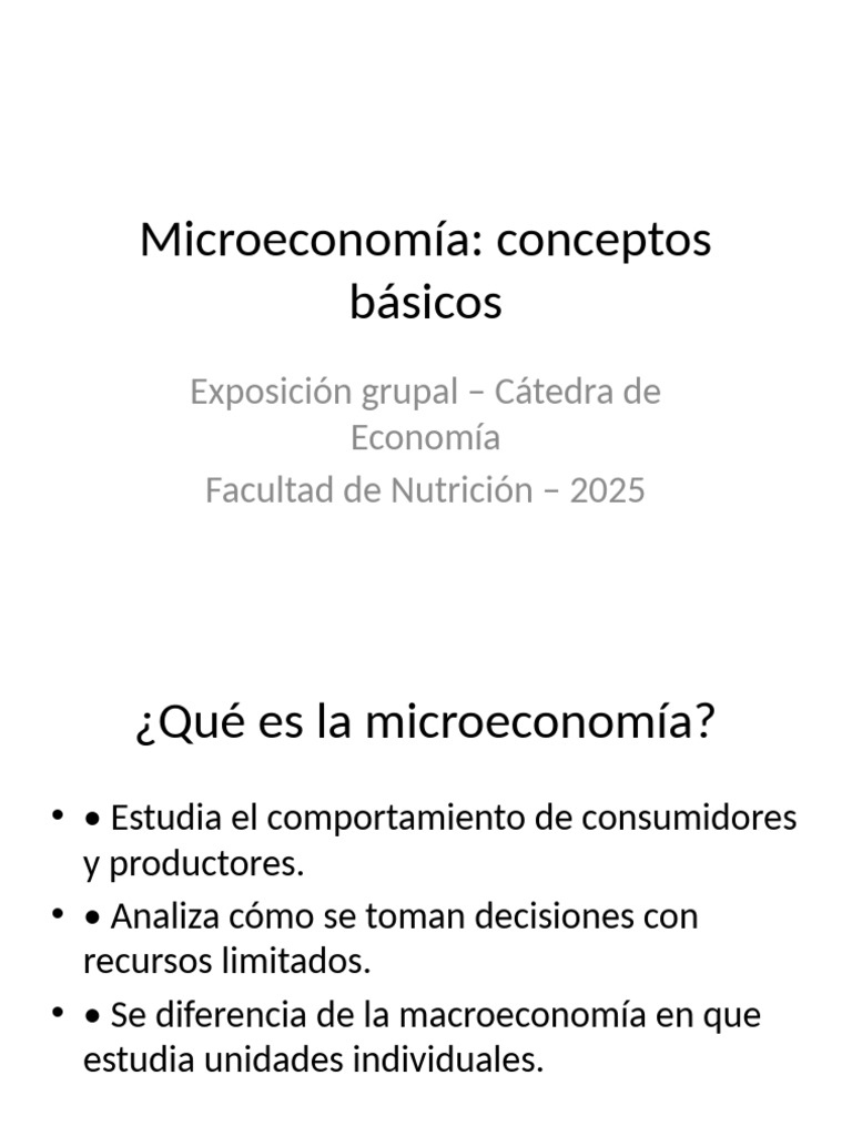 Presentación Microeconomía Samuelson | PDF